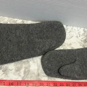 Accessories | Vintage Handmade Wool Mittens Gray With Cream Polar Bear ...